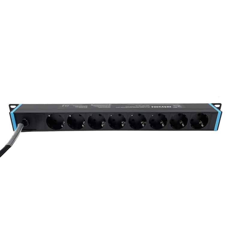 INSV1001 - 19 Zoll PDU 8-fach Steckdosenleiste Stromverteiler 1 HE mit ...