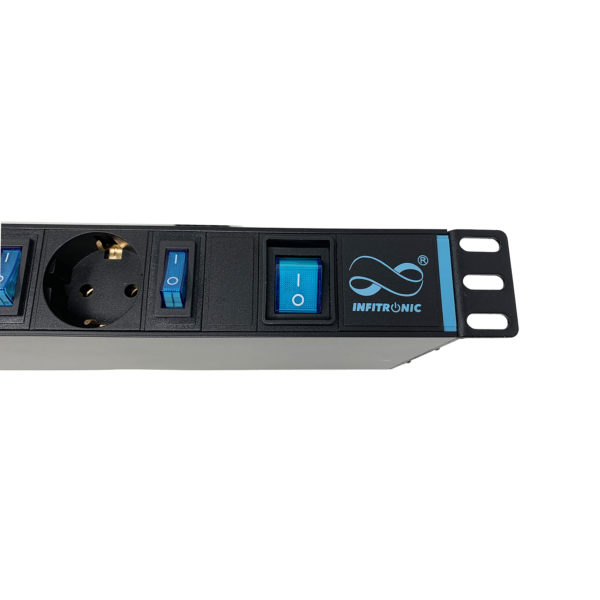 INSV1013 - 19 Zoll PDU 1HE 13-fach Steckdosenleiste Stromverteiler ...